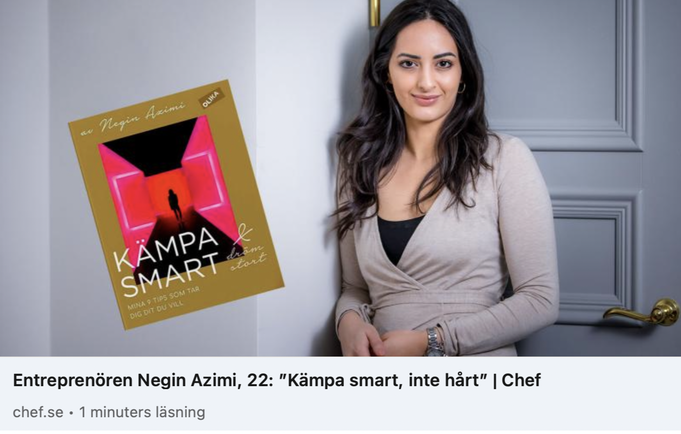 Intervju i tidningen Chef – Negin Azimi